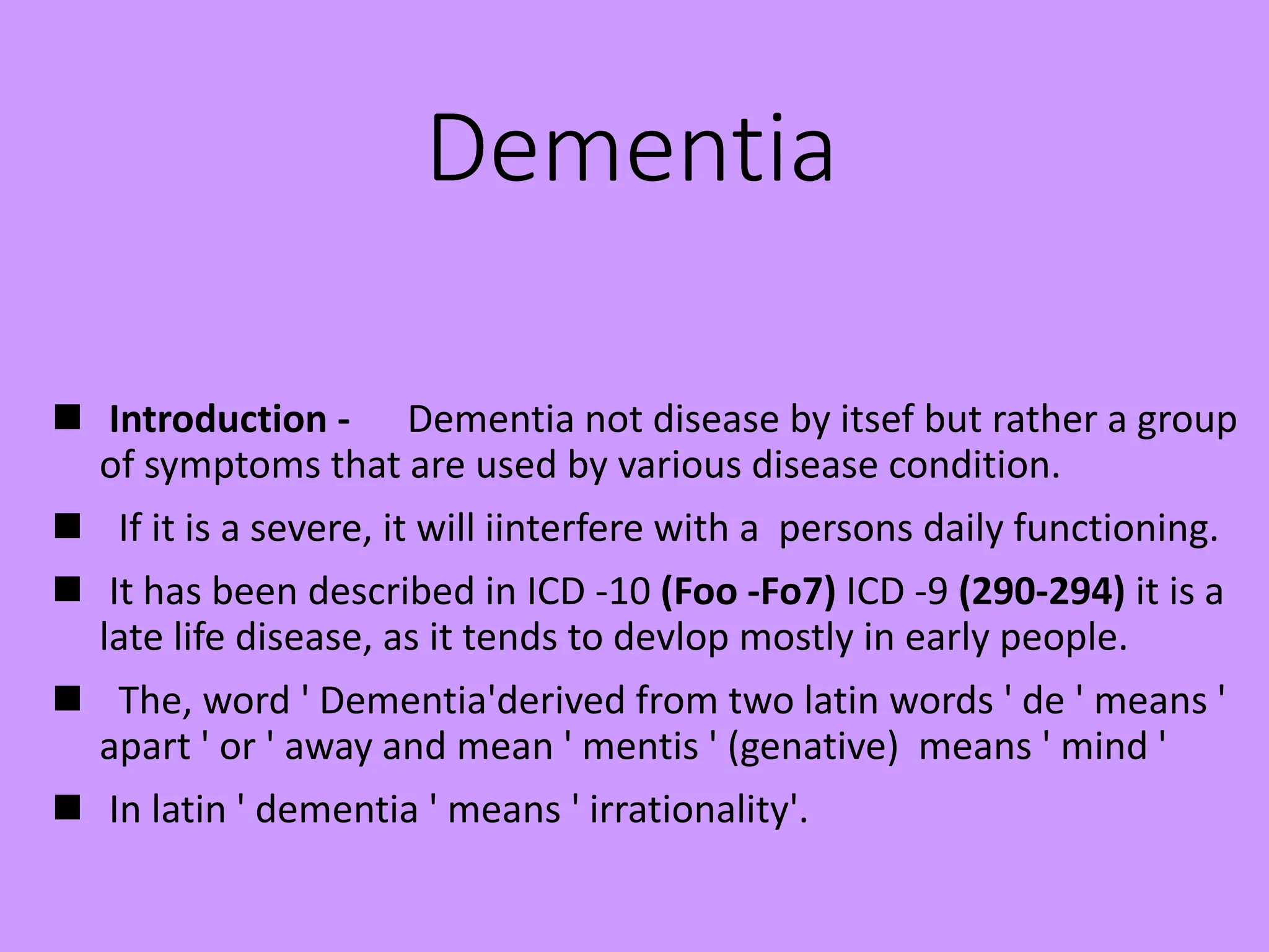 organic brain disorder.pptx its classification | PPTX