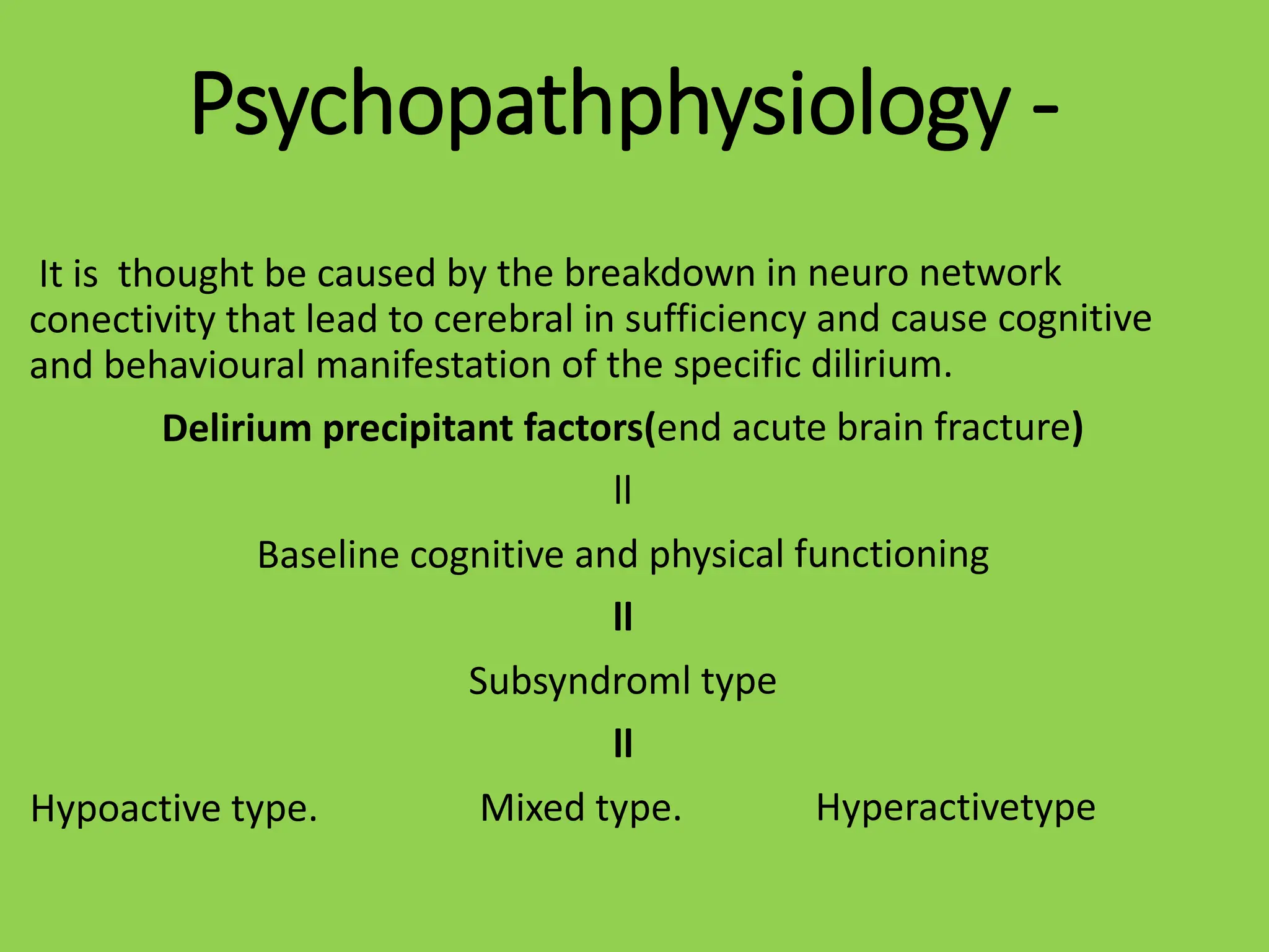 organic brain disorder.pptx its classification | PPTX