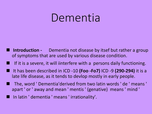 organic brain disorder.pptx its classification | PPT