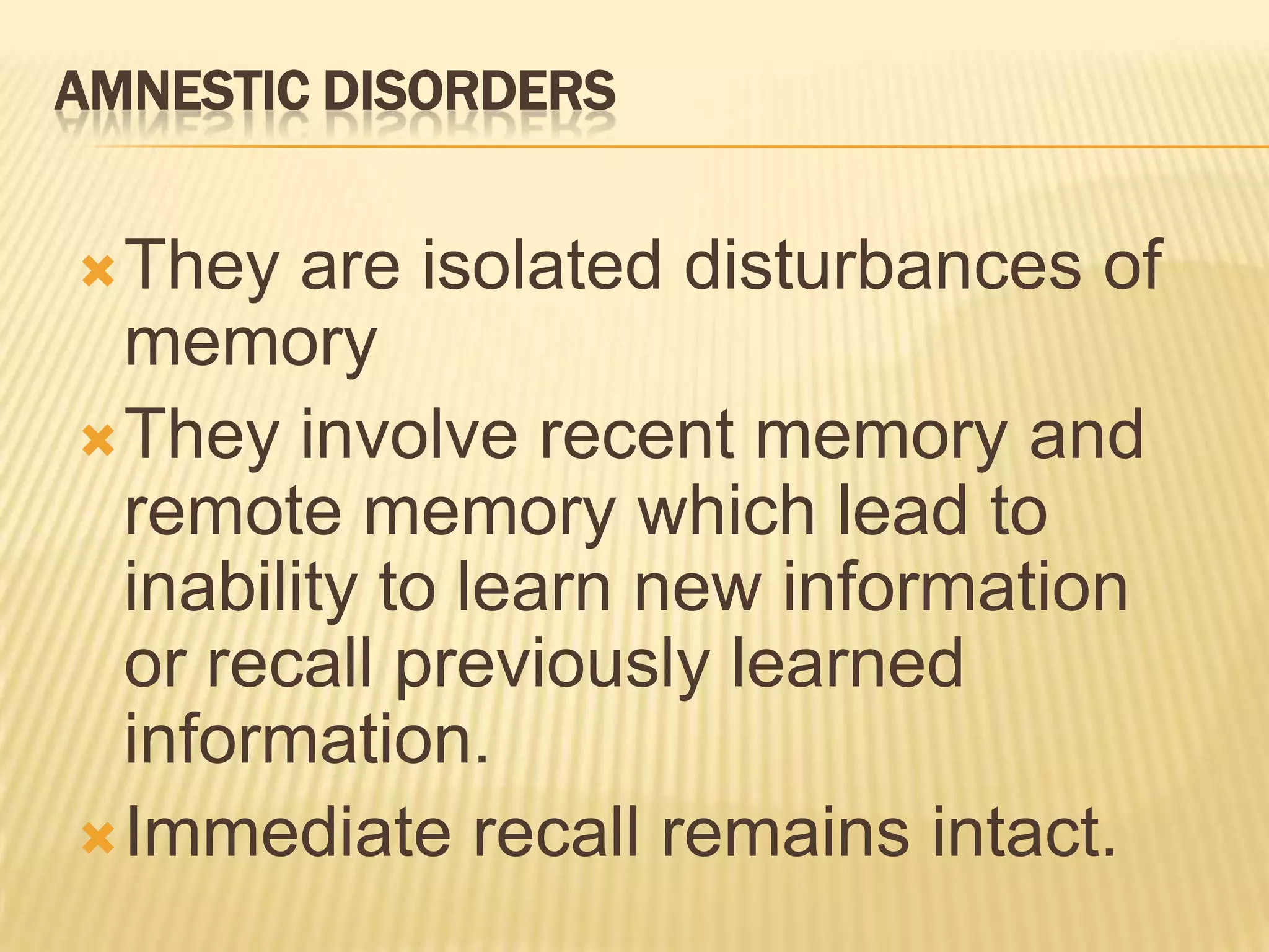 Organic brain syndrome | PPTX