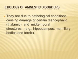 Organic brain syndrome | PPTX