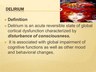 Organic brain syndrome | PPTX