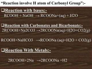 carboxylic acid | PPTX