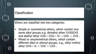 ORGANIC CHEM. (ETHERS).pptx ethersbcbudcu | PPT