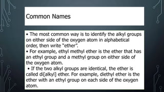 ORGANIC CHEM. (ETHERS).pptx ethersbcbudcu | PPT