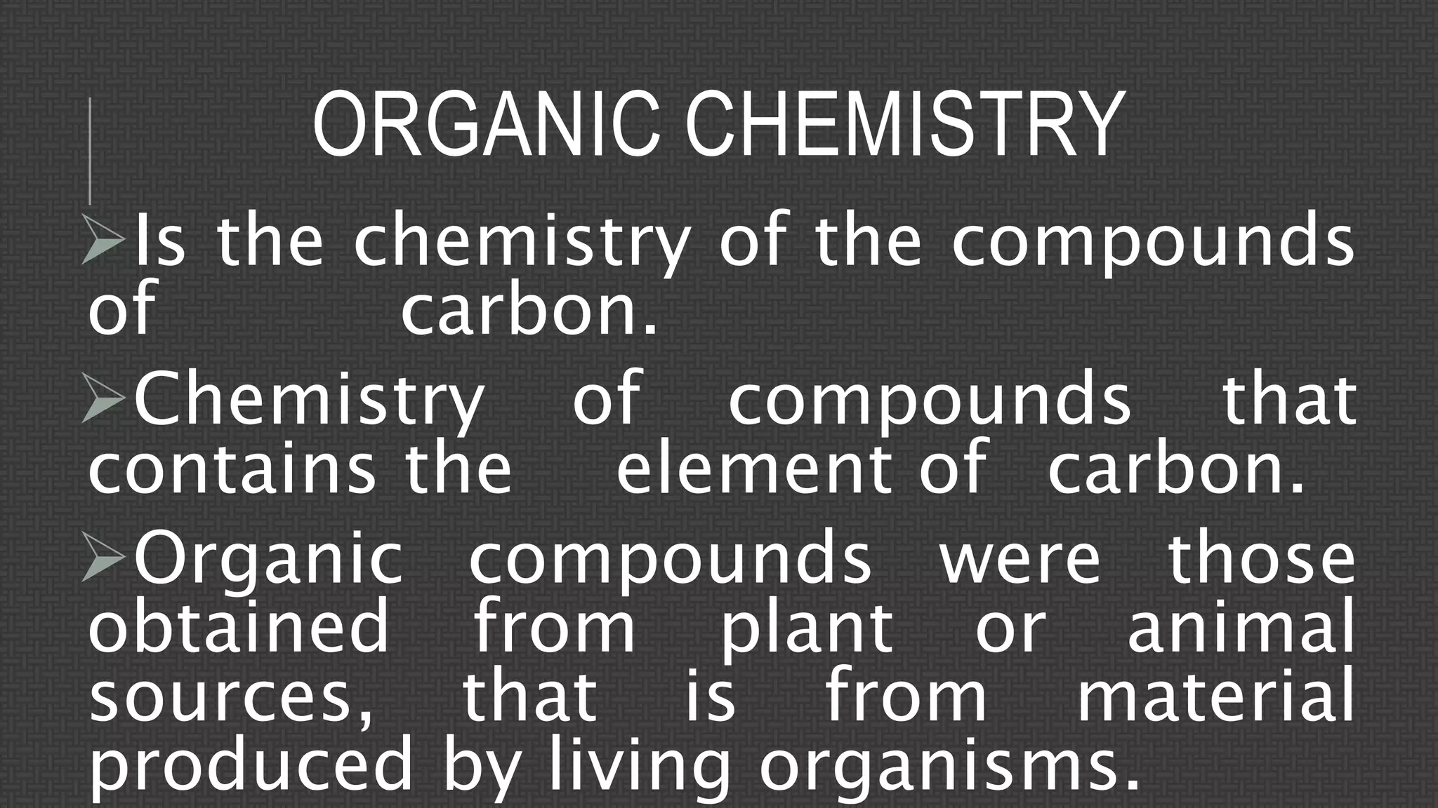 Intro to Organic chemistry | PPTX