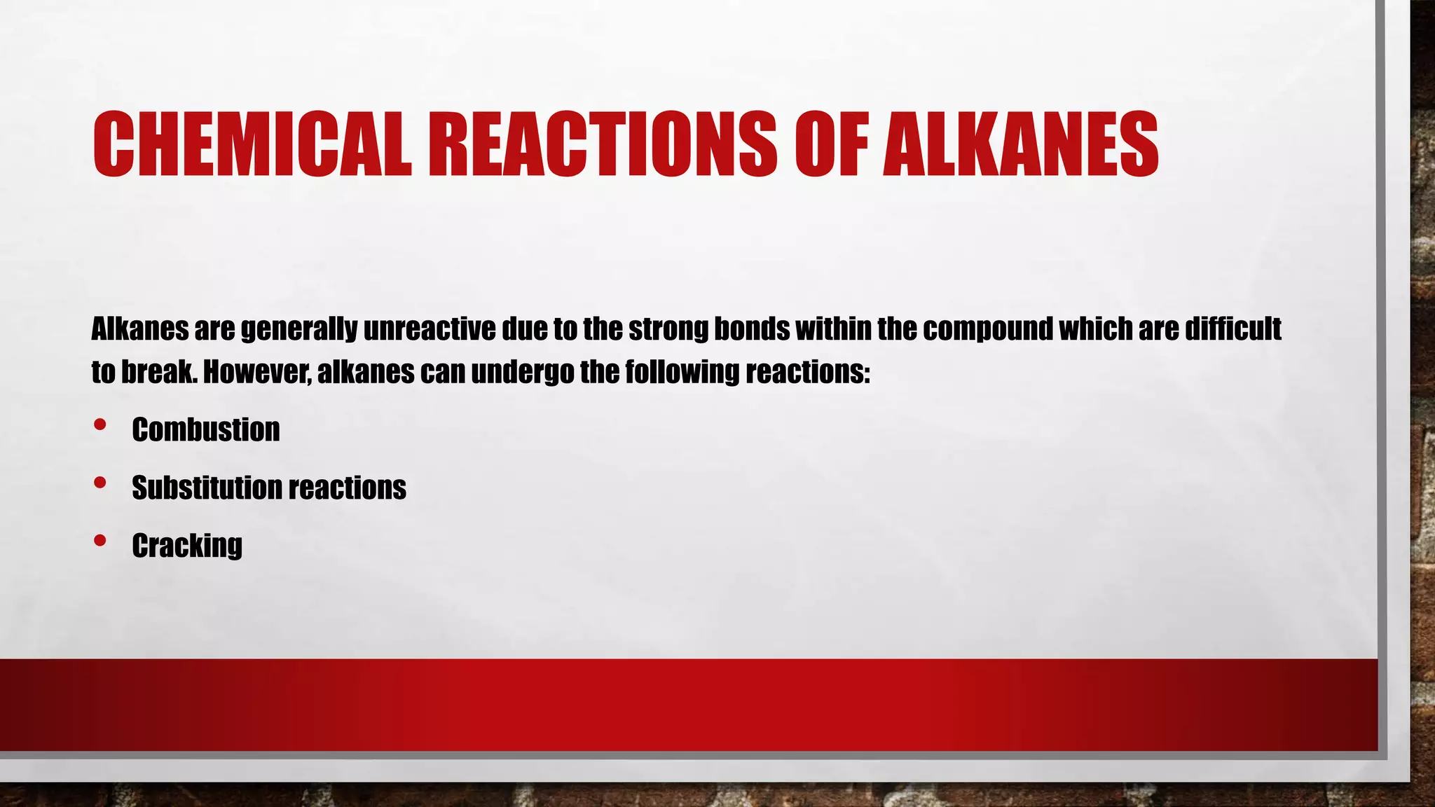 Organic chemistry: Alkanes and Alkenes | PPTX