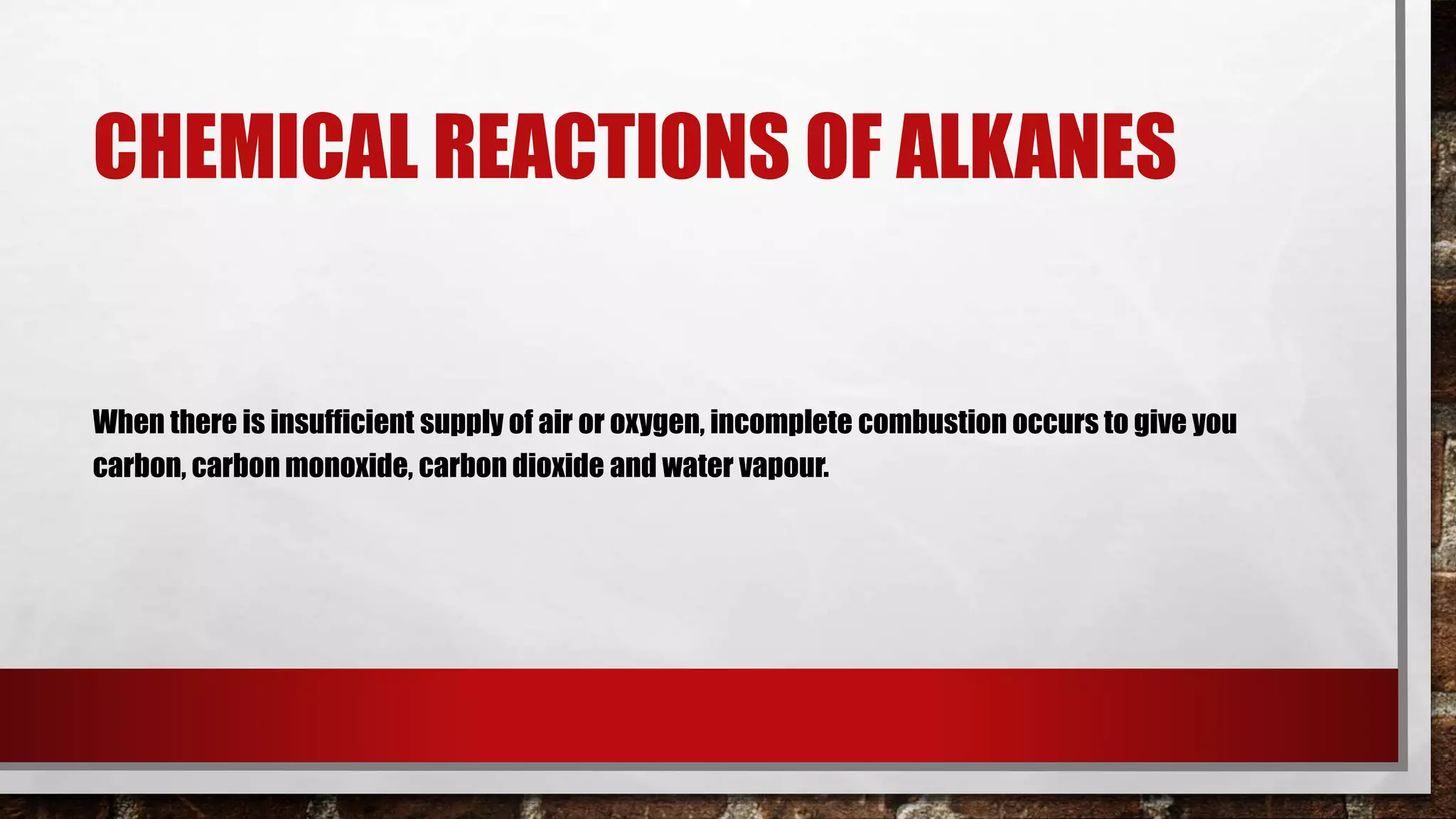 Organic chemistry: Alkanes and Alkenes | PPTX