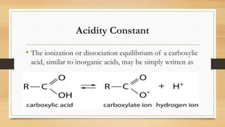 Acidity of Carboxylic Acid | PPTX