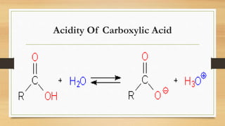Acidity of Carboxylic Acid | PPTX
