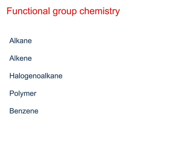 igcse ORGANIC CHEMISTRY PRESENTATION.pptx | Chemistry | Science