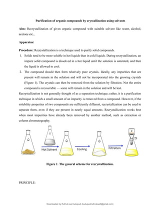 Organic chemistry 1 (1).pdf lab manual i | PDF