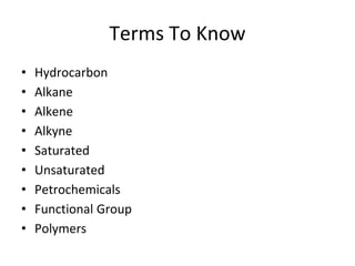 Organic Chemistry INTRODUCTION GRADE 11TH | PPTX