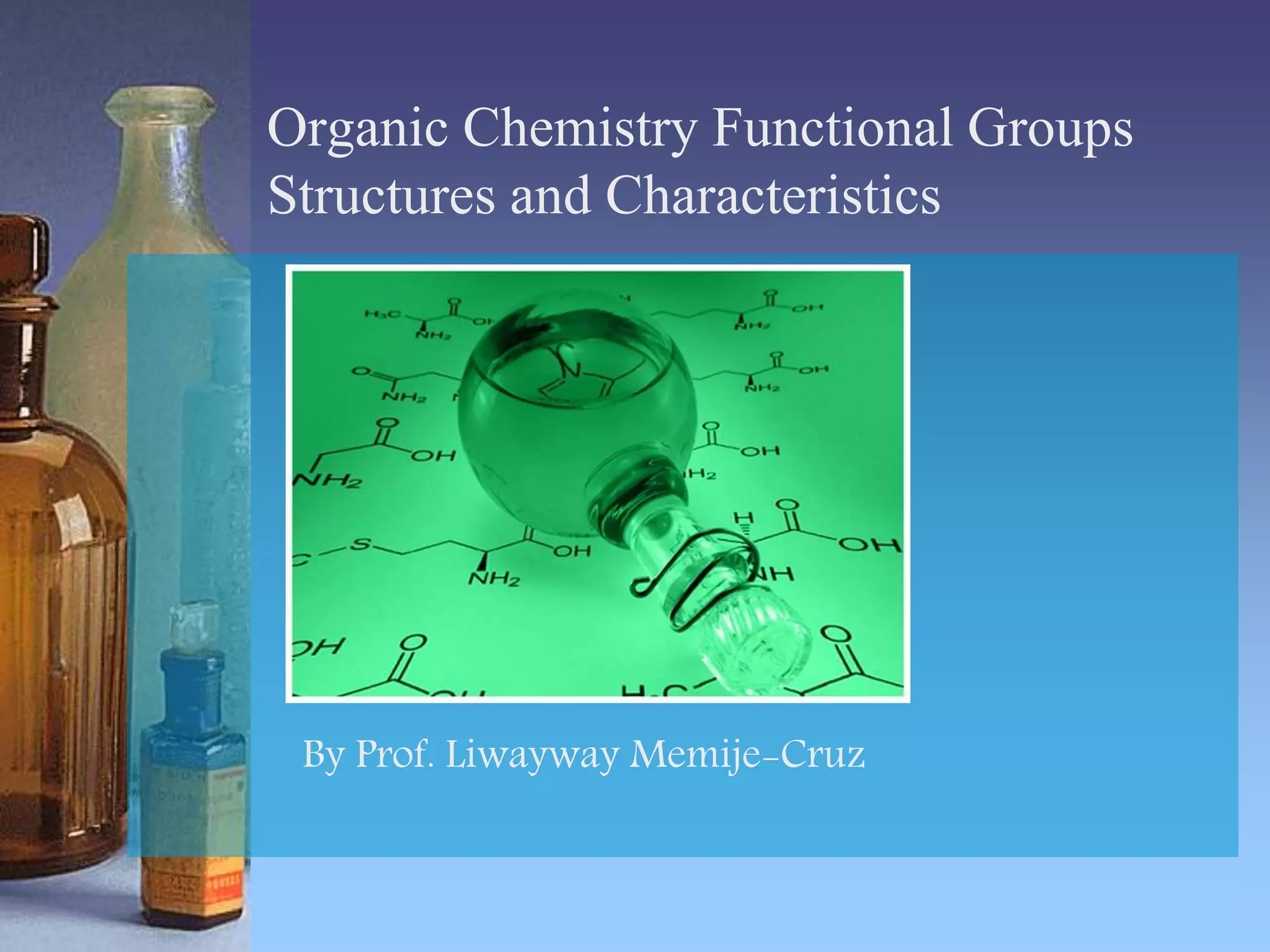 Organic chemistry functional groups | PPTX
