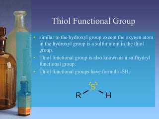 Organic chemistry functional groups | PPTX