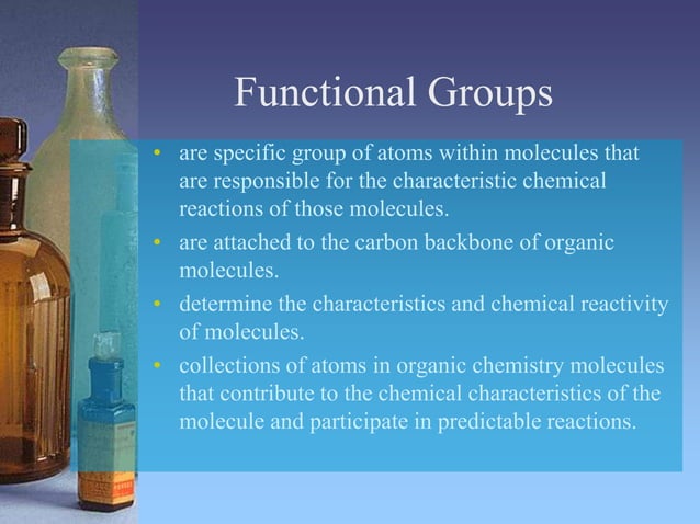 Organic chemistry functional groups | PPTX | Chemistry | Science