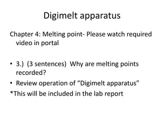 Organic chemistry intro to lab | PPTX