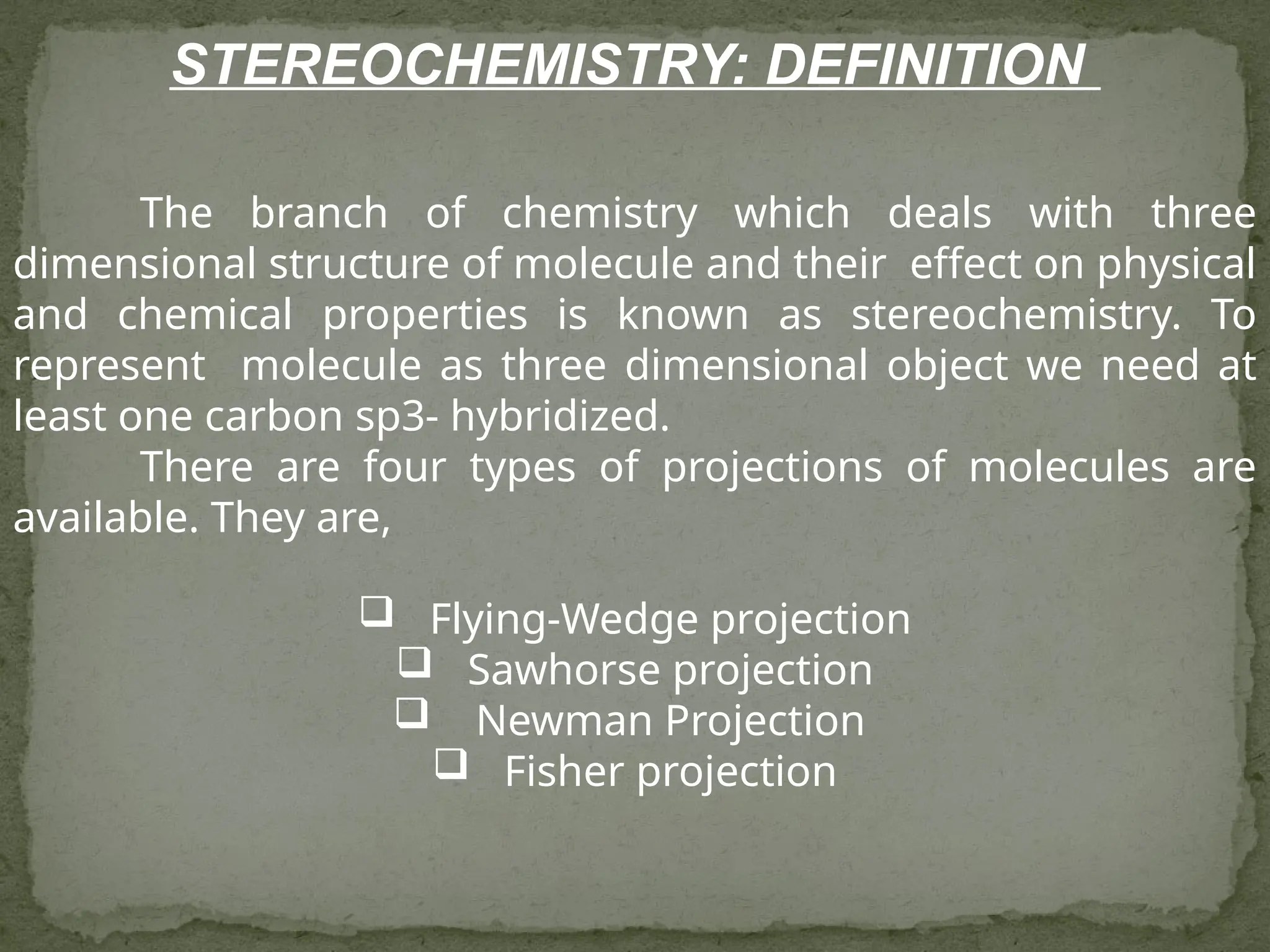 ORGANIC CHEMISTRY Representation of molecules PPT.pptx
