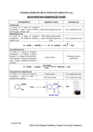 Semi Micro Qualitative Organic chemistry lab manual | PDF