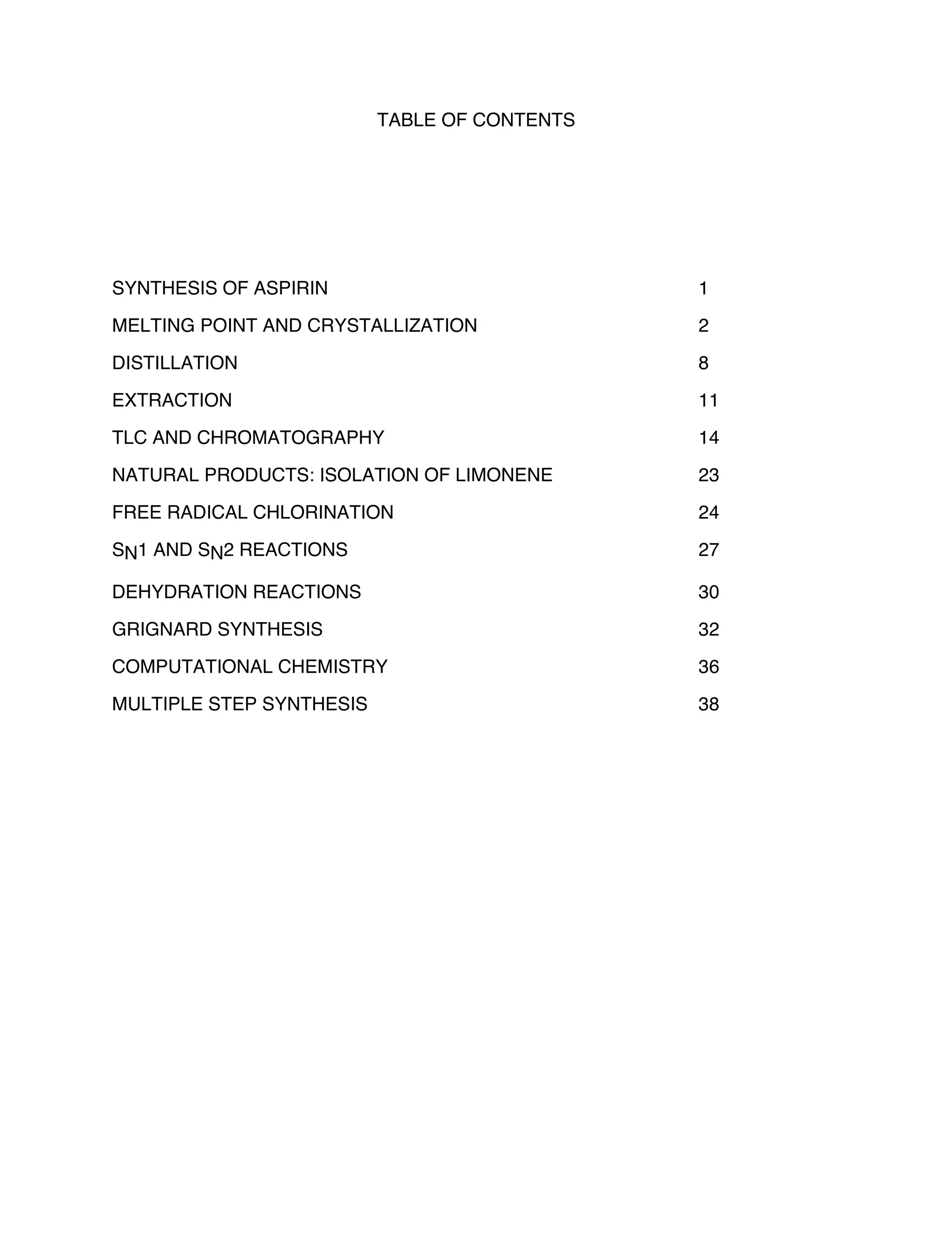 Organic chemistry laboratory | PDF