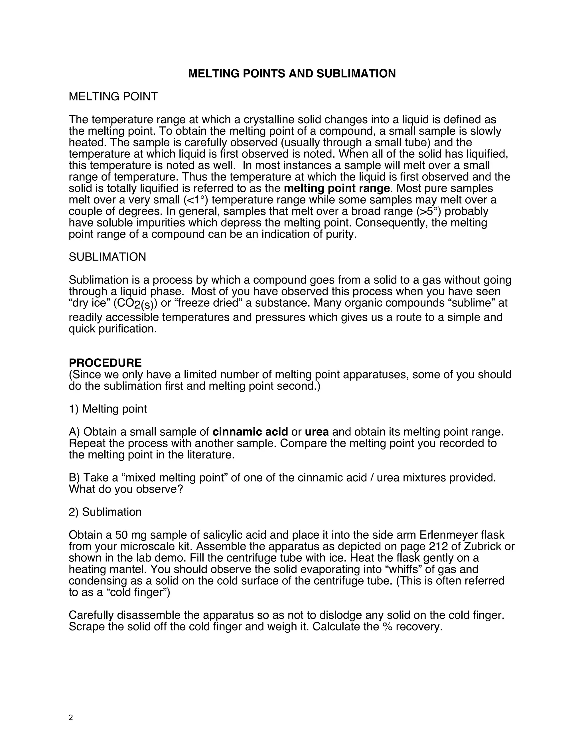 Organic chemistry laboratory | PDF