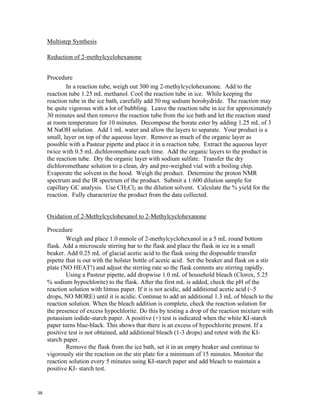 Organic chemistry laboratory | PDF