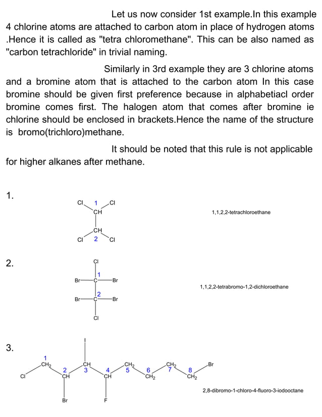 Organic chemistry nomenclature | PDF