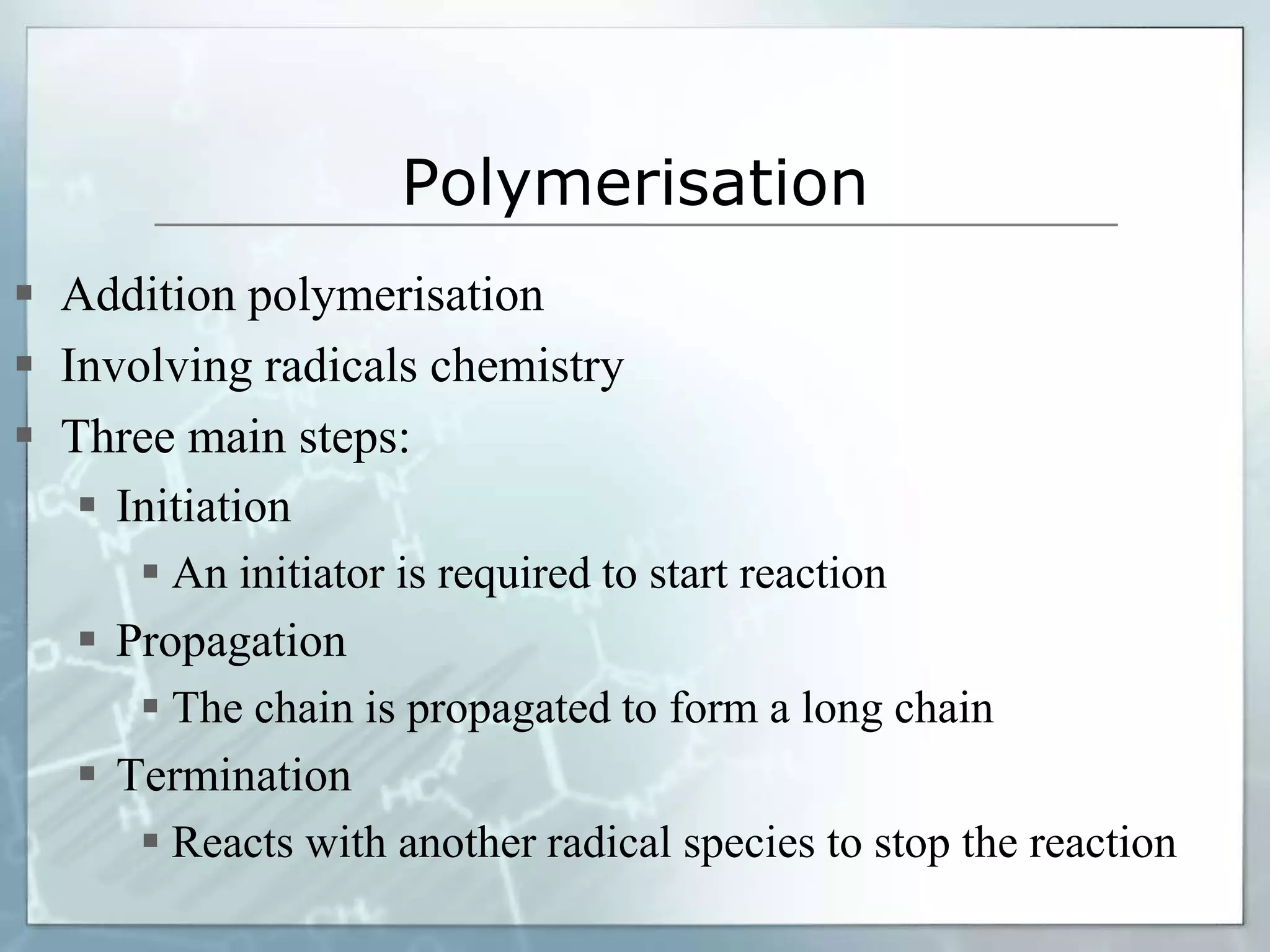 Introduction to Polymer Chemistry | PPTX