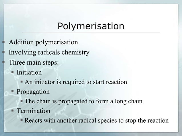 Introduction to Polymer Chemistry | PPTX