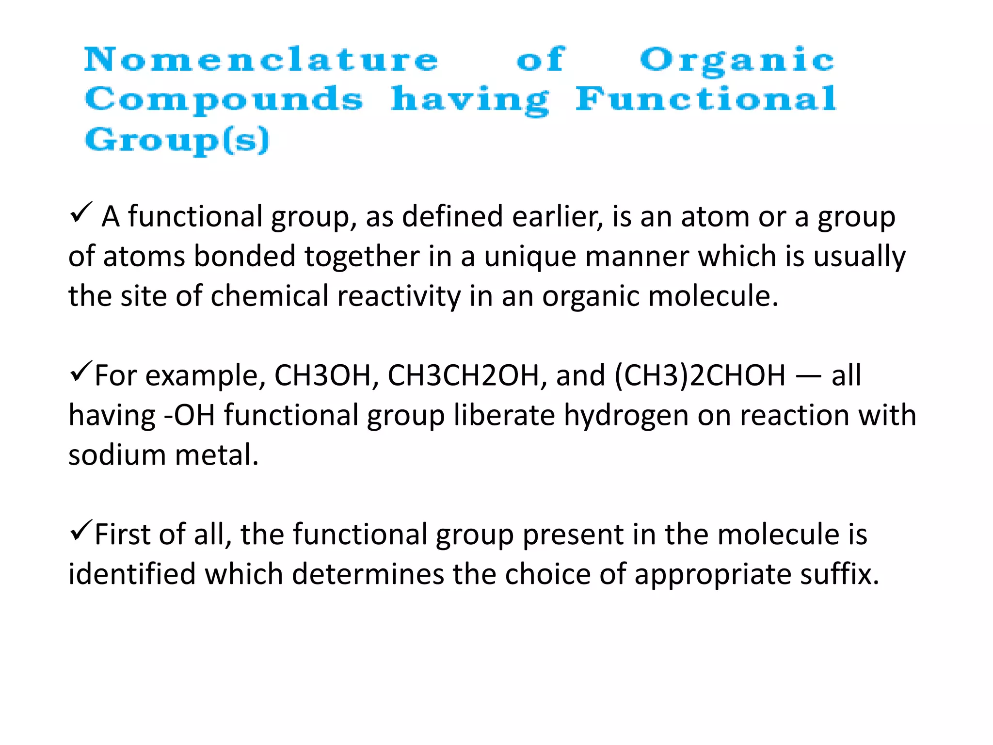 ORGANIC CHEMISTRY FOR CLASS XI CBSE | PPTX