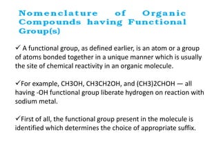 ORGANIC CHEMISTRY FOR CLASS XI CBSE | PPTX