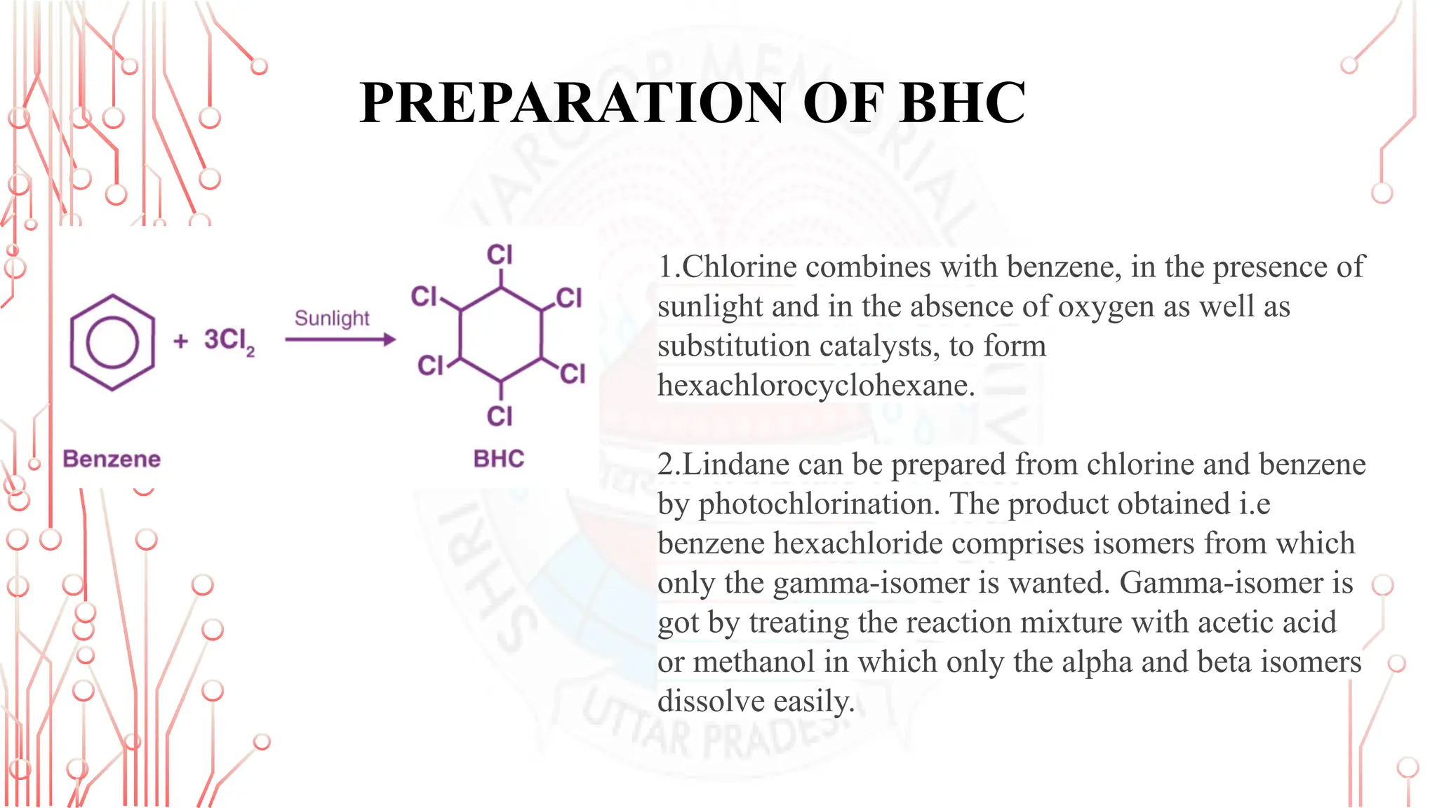 STRUCTURE, APPLICATION AND USES OF DDT, BHC,SACCHARINE, AND CHLORAMINE.pptx
