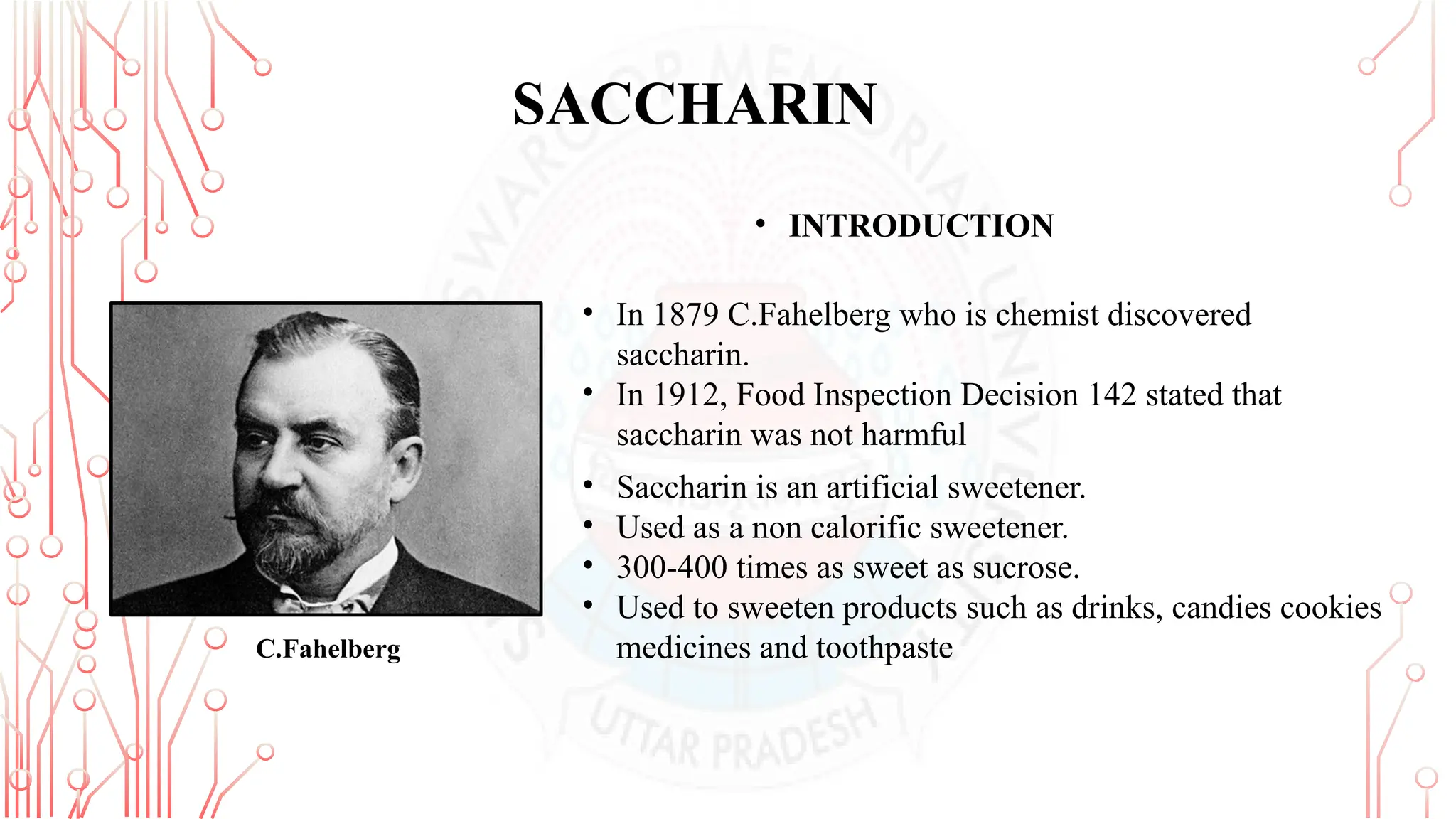 STRUCTURE, APPLICATION AND USES OF DDT, BHC,SACCHARINE, AND CHLORAMINE.pptx