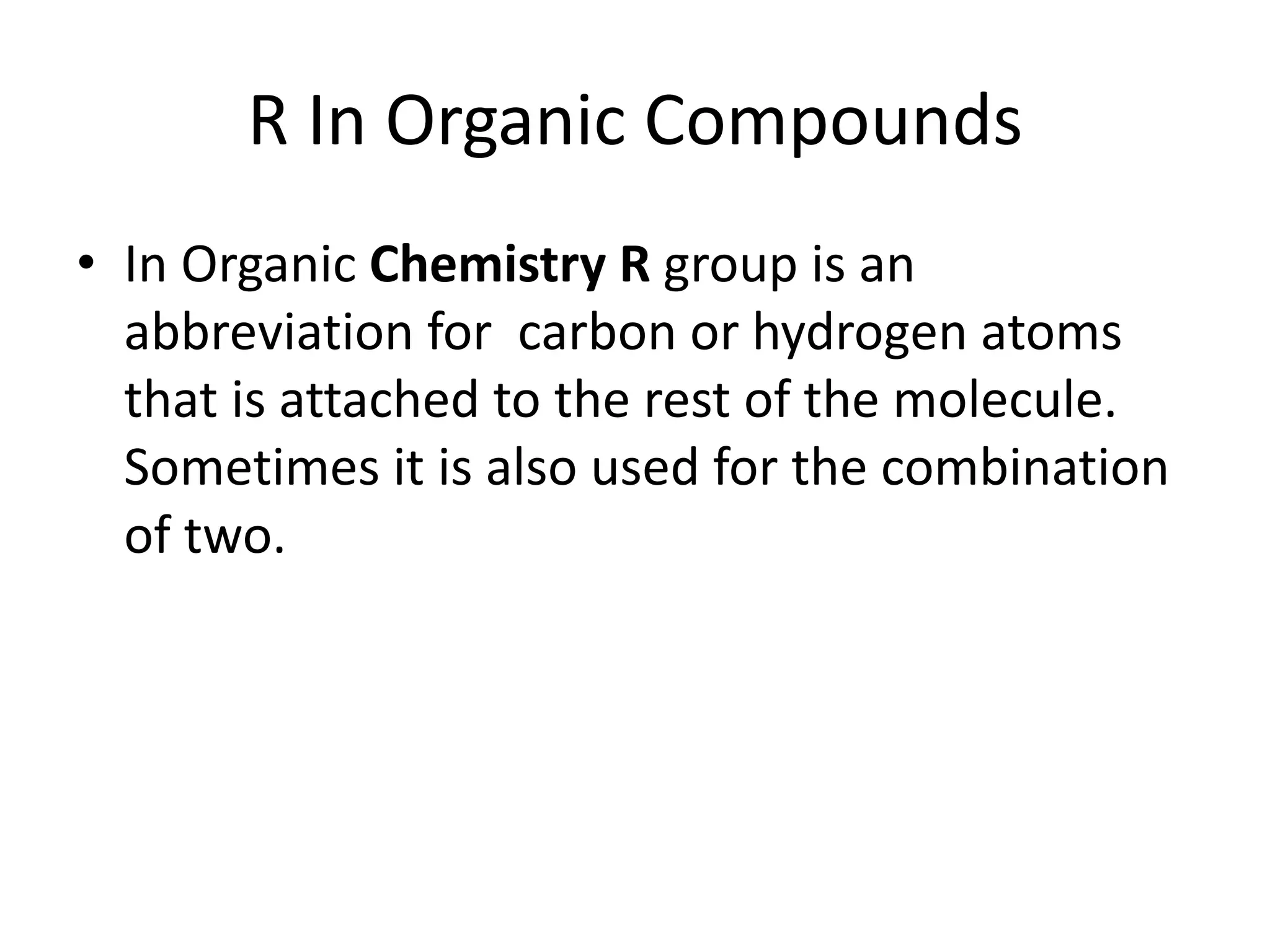 Organic compound | PPTX