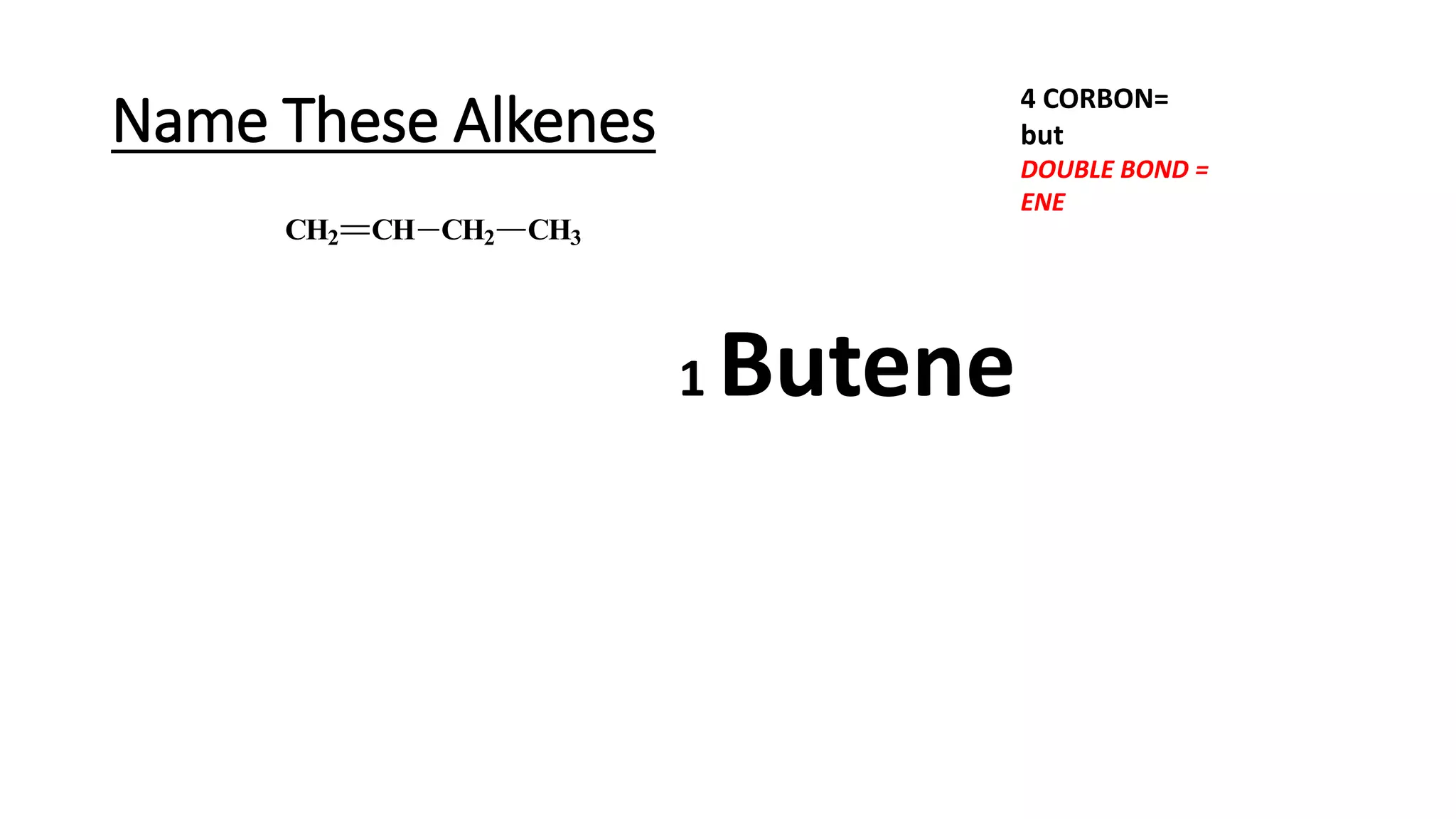 Organic compound nomenclature (ALkanes, ALKYL GROUP, ALKENE, ALKYNES ...