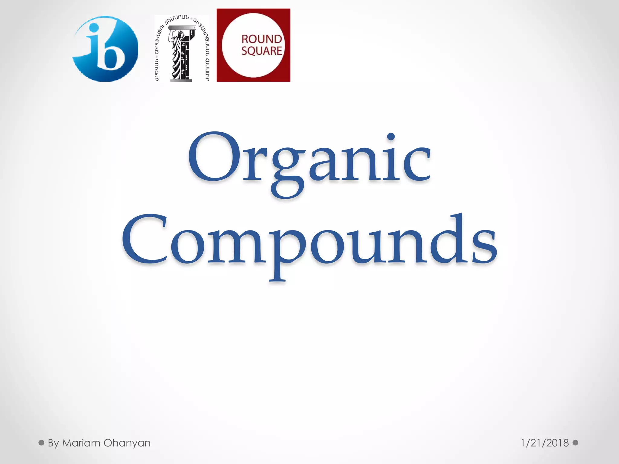 Organic compounds | PPT