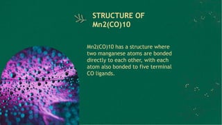 organic compounds structure and bonding in mononuclear carbonyls ...