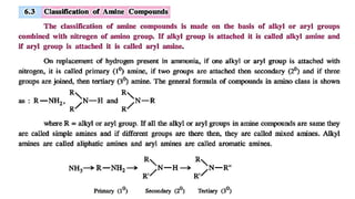 Organic compounds containing nitrogen | PPTX