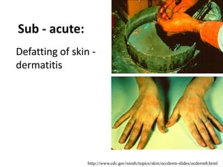 Organic compounds – health hazards | PDF