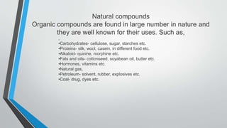 organic compounds | PPTX
