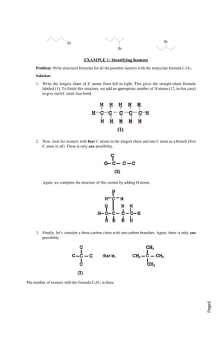 Organic Compounds Nomenclature handouts | PDF
