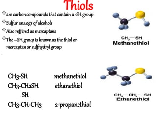 ORGANIC COMPOUNDS WITH OXYGEN AND SULPHUR..ppt