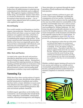 Organic Crop Production Overview | PDF | Agriculture | Industries