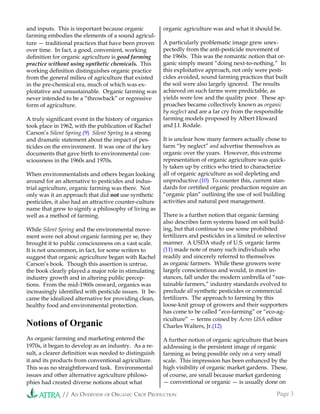 Organic Crop Production Overview | PDF | Agriculture | Industries