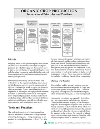 Organic Crop Production Overview | PDF