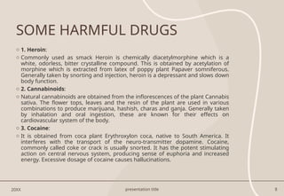 DRUG AND ITS EFFECT PPT DOCUMENT SCHOOL PROJECT | PPTX
