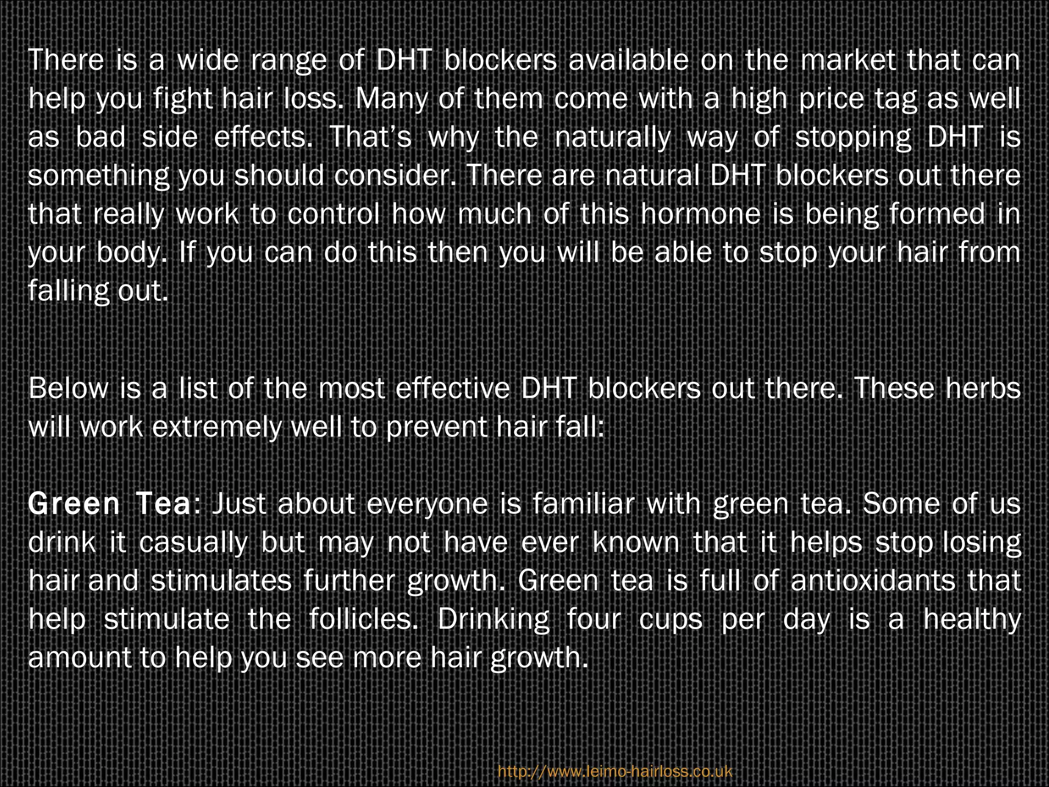 Organic dht inhibitors | PPT