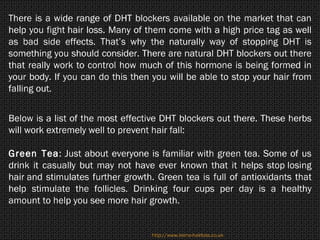 Organic dht inhibitors | PPT