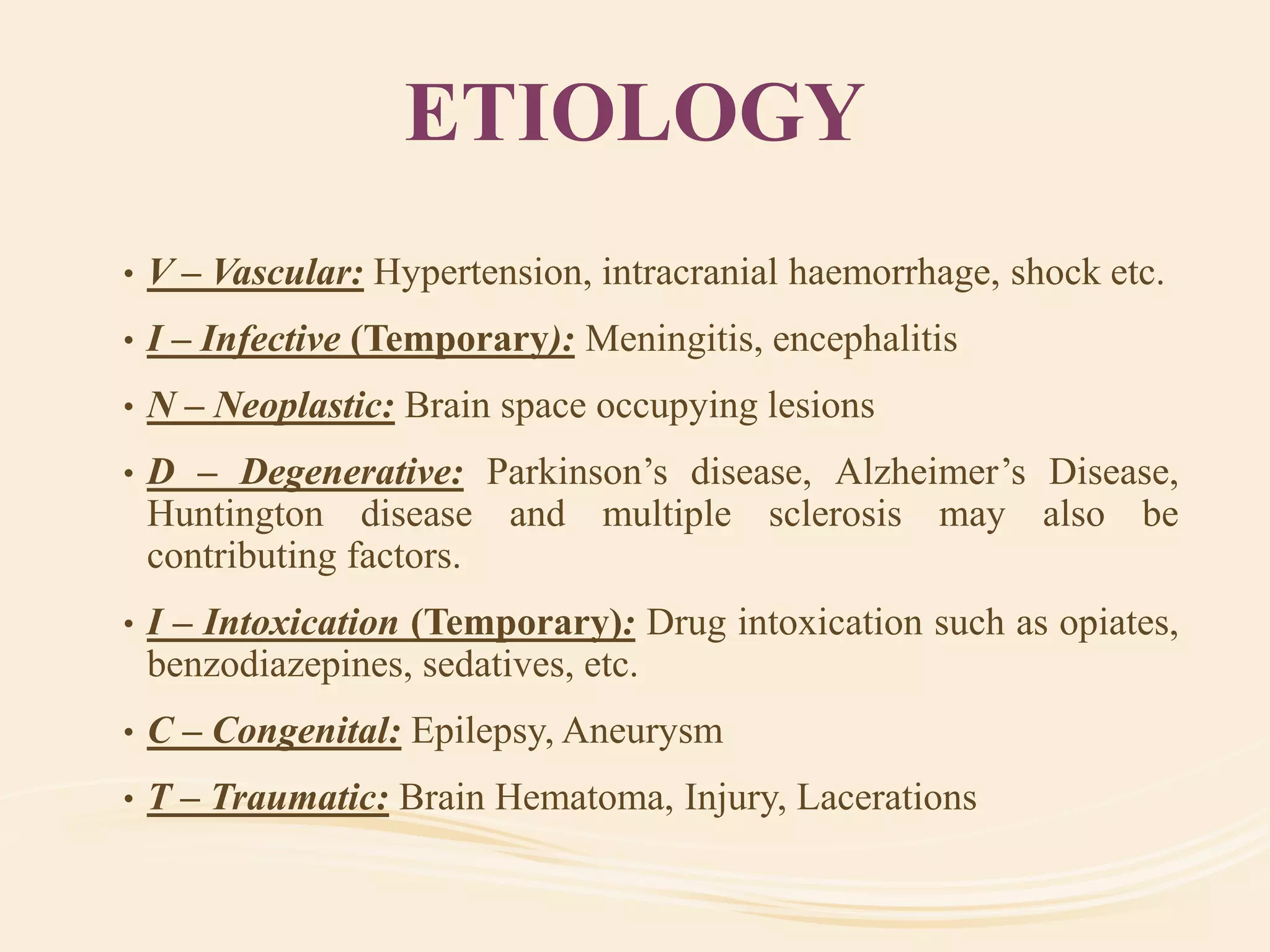 Organic Disorders | PPTX