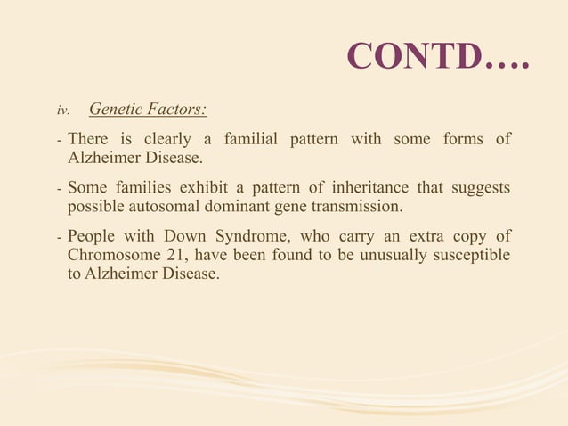 Organic Disorders | PPTX | Brain and Nervous System Disorders ...